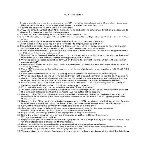 Bjt transistor (5) | PDF