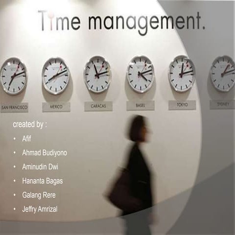 Manajemen waktu | PPTX