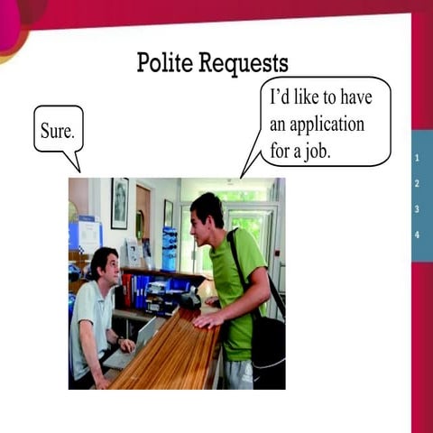 Speak now 1 Unit 1 to 4 Polite Requests.ppt