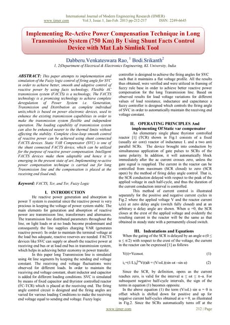 Saturated Reactor(SR) & Thyristor Controlled Reactor(TCR) | PPTX