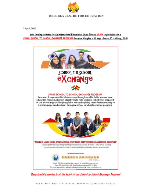 Academia De EspañOl Panfleto | PDF