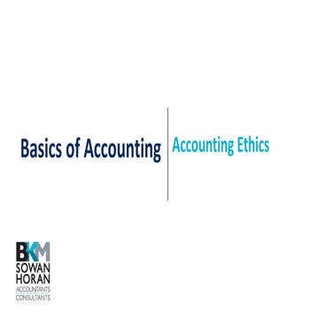 Ethics in accounting | PPTX