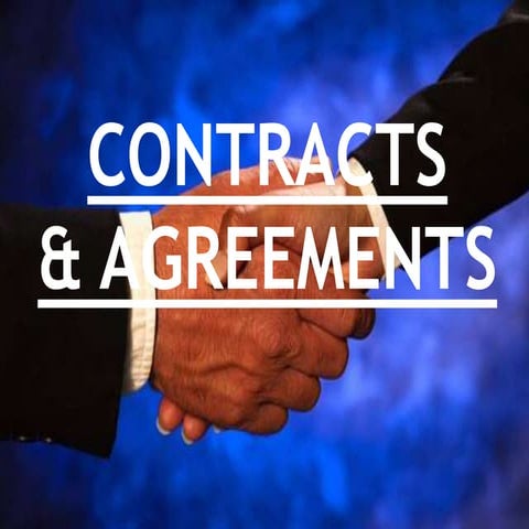 Contracts and agreements | PPTX