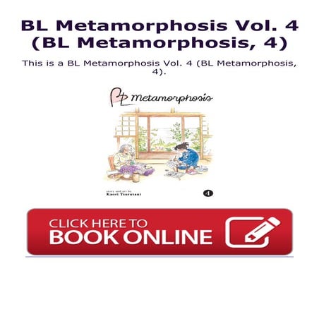 Get [Kindle] Book BL Metamorphosis Vol. 4 (BL Metamorphosis, 4) | PDF