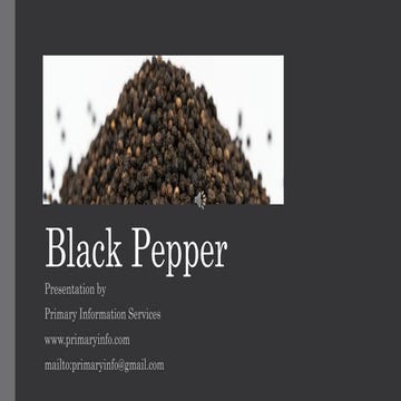 Black pepper | PDF