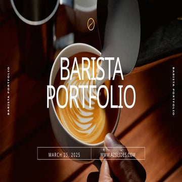 Black and Orange Professional Barista Coffee Portfolio Presentation.pptx