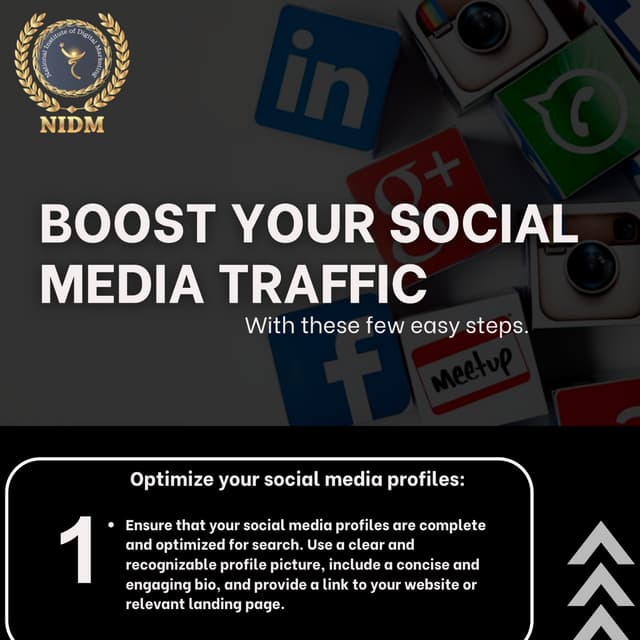 BOOST YOUR SOCIAL MEDIA TRAFFIC BY THESE STEPS | PDF