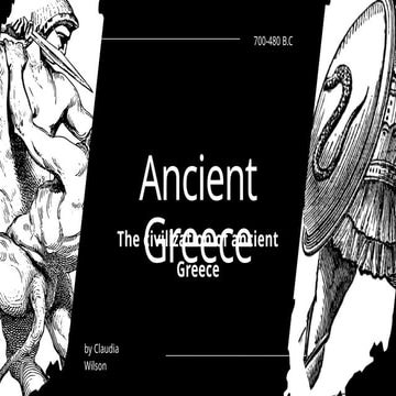 Black and White Minimalist Ancient Greece History Education Report ...