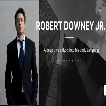 Reading Between the Lines: Decoding Robert Downey Jr.'s Body Language ...