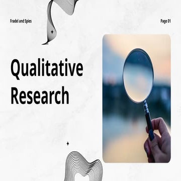 Qualitative Research Presentation - Practical research 1 | PPTX