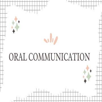 3 Elements of Oral Communication | PPTX