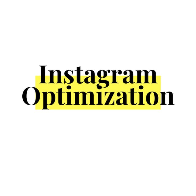 Instagram Optimization | PDF