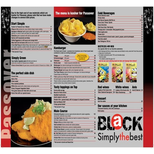 Black bar pesach menu take 3 | PPT
