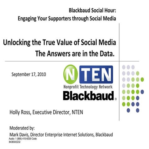Unlocking the True Value of Social Media | PPT