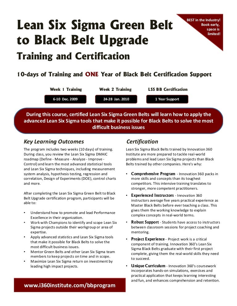 Black Belt Upgrade Training