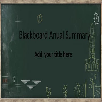 Blackboard Anua-WPS Office presentation template | PPT