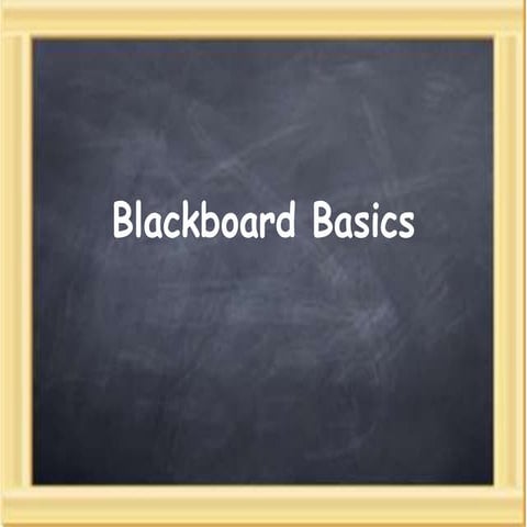 Blackboard basics | PPTX