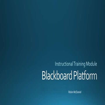 Blackboard Etutor Curricular Module Preview Via Powerpoint Ppt 