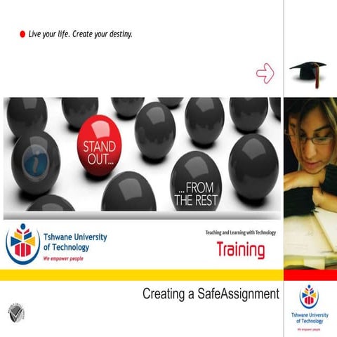 Blackboard training - Creating a SafeAssignment | PPT