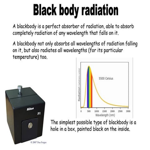 Power point about Black Body Radiation | PPT