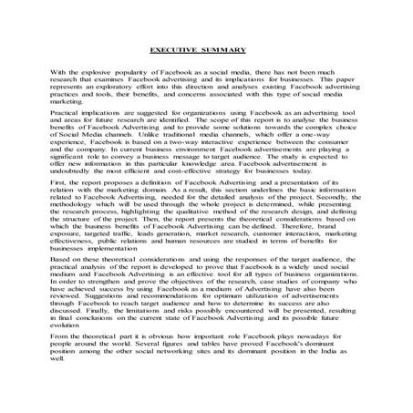 Effectiveness of Facebook Advertising. | DOCX