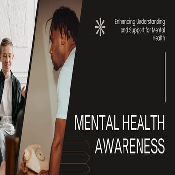 Black Brown Modern Simple Mental Health Awareness Presentation_20241027 ...