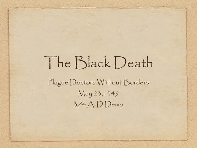 Black death powerpoint | PPT