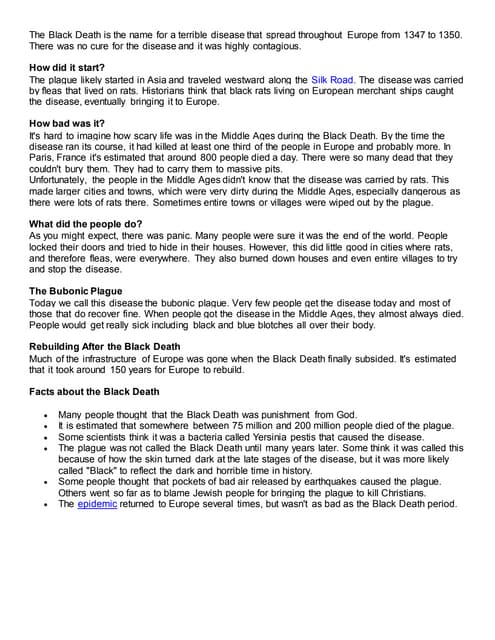 The Black Death | PPT