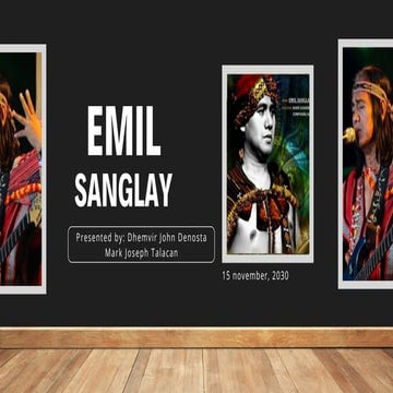 Filipino Local Artist Emil Sanglay-Philippines | PDF