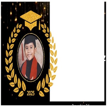 Black Gold Laurel Wreath Graduation Party Video.pptx