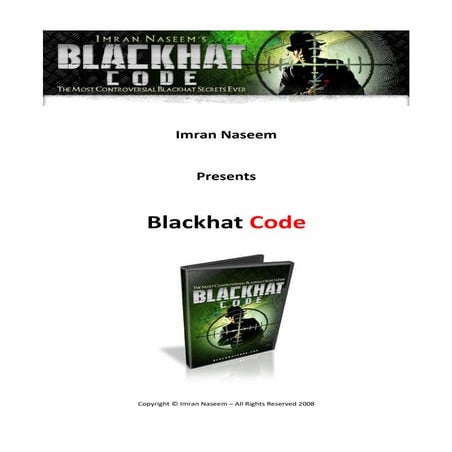 Black hat code, make money online fast | PDF