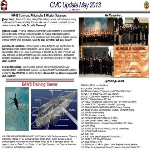 Blackhawks CMC update (Memorial Day) | PPT