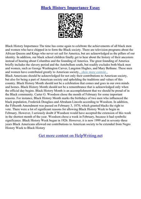 Black History Month | PDF