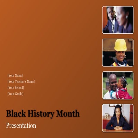 Black History the history of people living around the globe who are ...