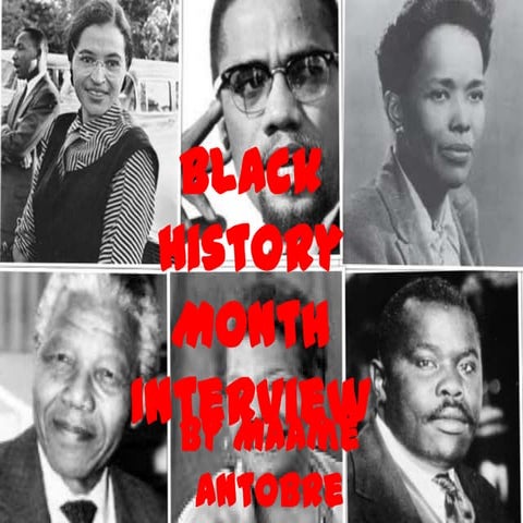 Black history month interview | PPTX