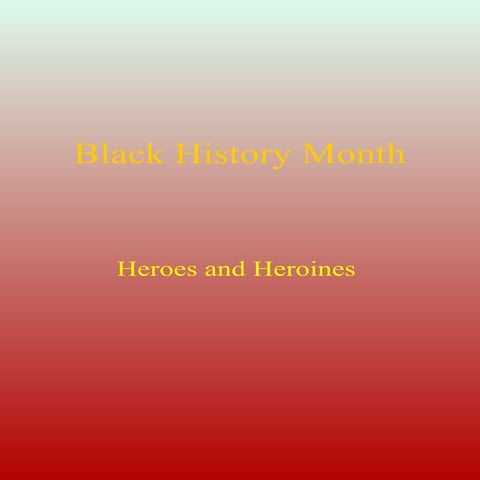 Black History Slideshow | PPT