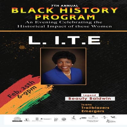 Black History Program 2022 with Dr. Beauty P. Baldwin | PDF