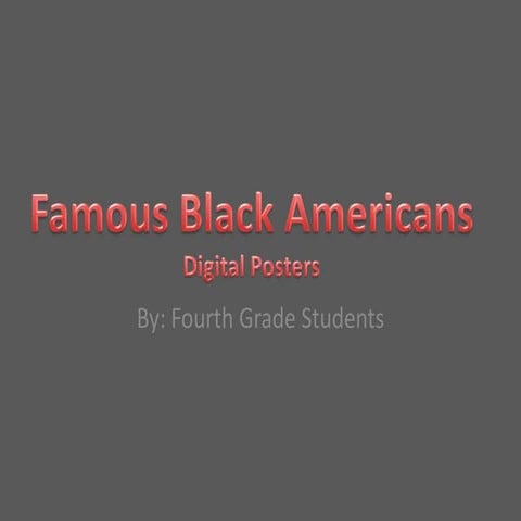 Famous african american men and women | PPT