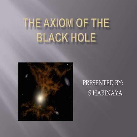 Black hole | PPTX | Physics | Science