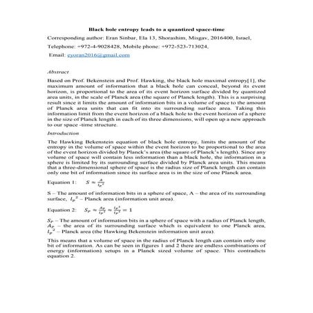 Black hole entropy leads to a quantized space-time.pdf