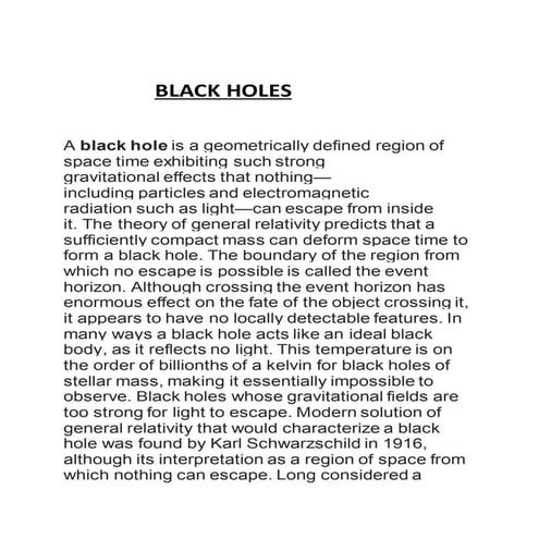 Black holes.poem