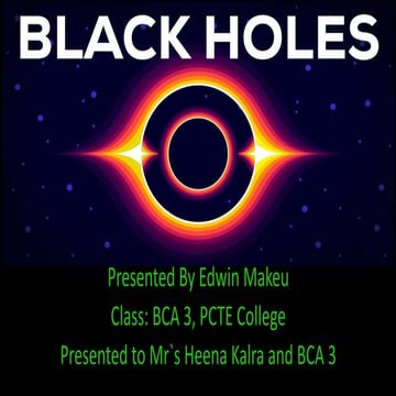 Black holes | PPT