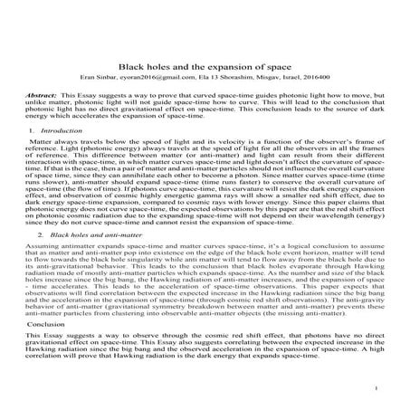 Black holes and the expansion of space .pdf