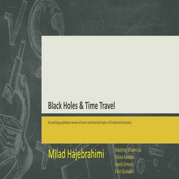 Black holes & time travel | PPTX