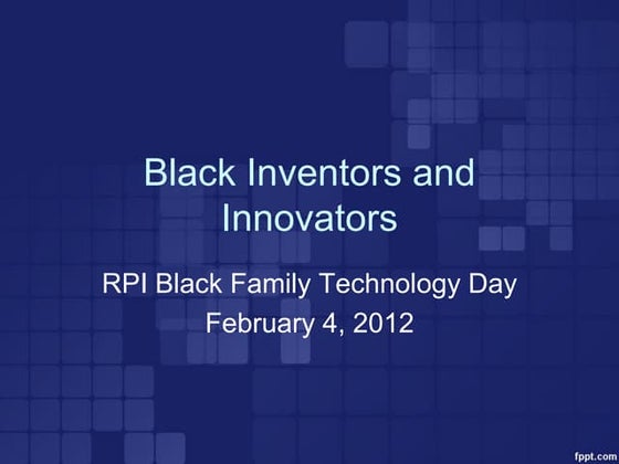 African American Inventors | PPT
