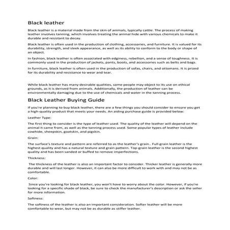 Understanding Finished Leather, Types, Properties, Manufacturing, and ...