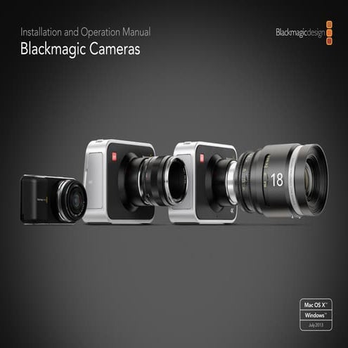 Blackmagic camera manual | PDF