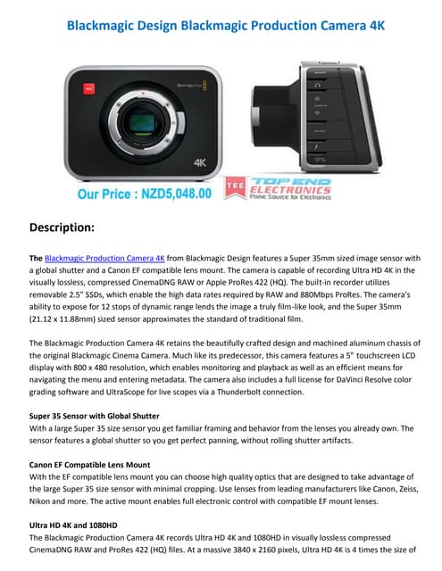 Blackmagic products | PPT