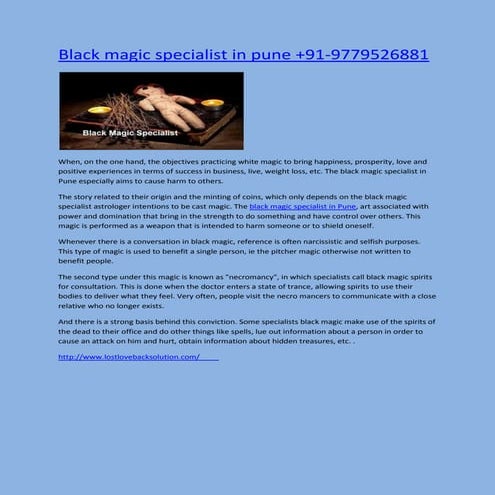 Exploring How a Black Magic Removal Expert in Melbourne Defines Black ...