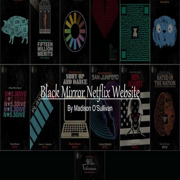 BLACK MIRROR SHOW NETFLIX WEBSITE ANALYSIS | PPT
